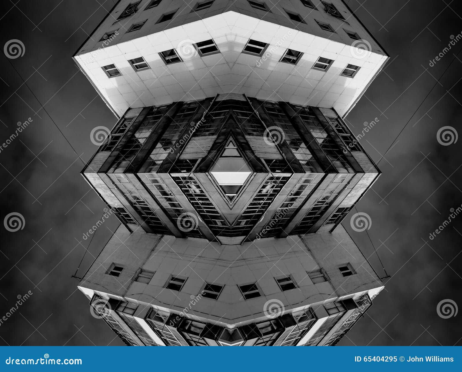 Abstract Modern Architecture Symmetrical Art Stock Image - Image of ...