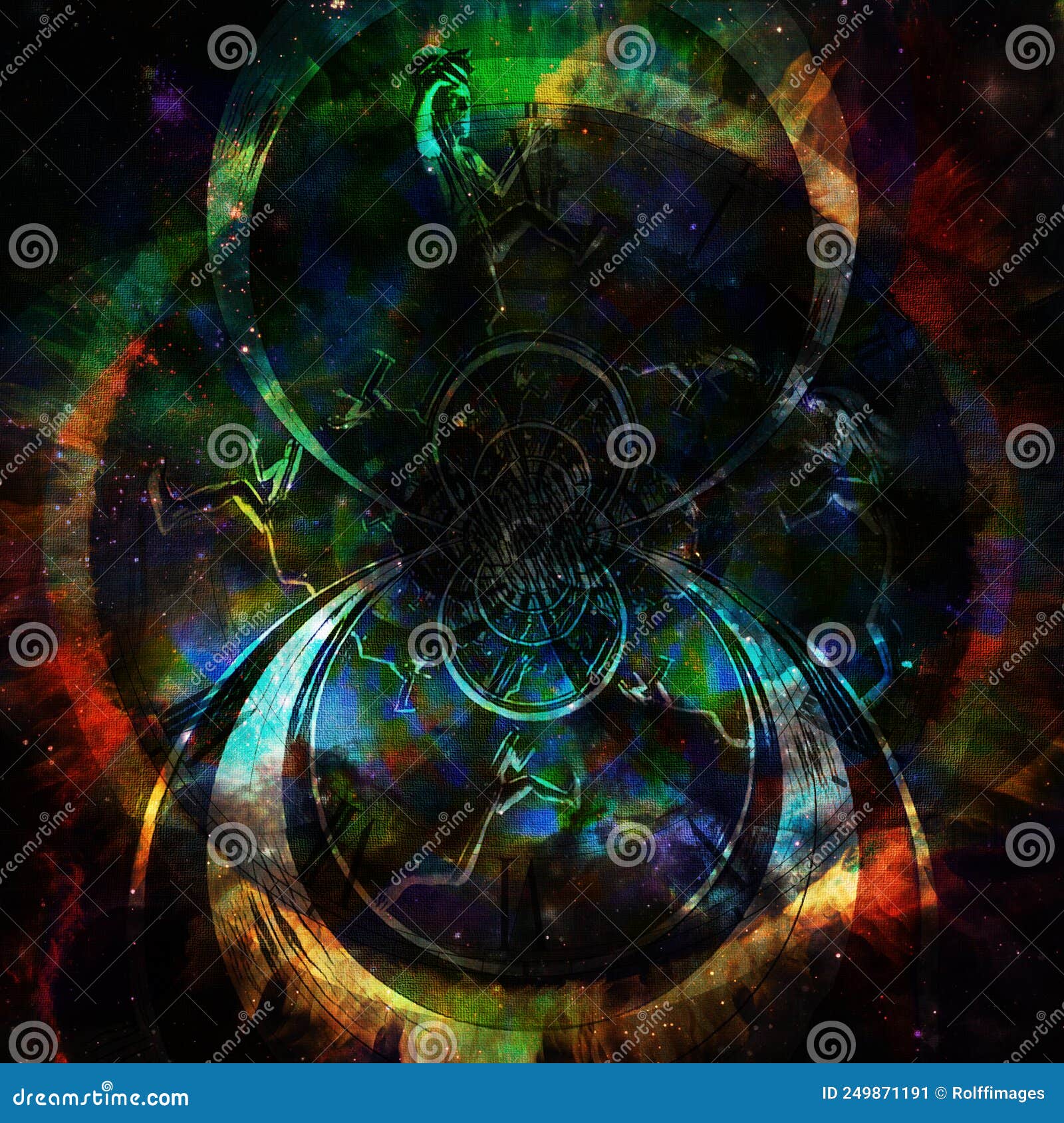 Abstract Modern Art. Running Man Stock Illustration - Illustration of ...