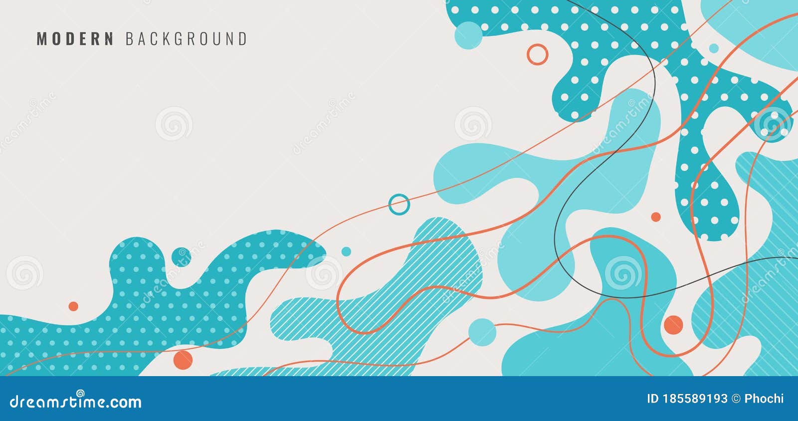 Abstract Modern Background Blue Dynamic Shapes with Line and Spot Stock ...