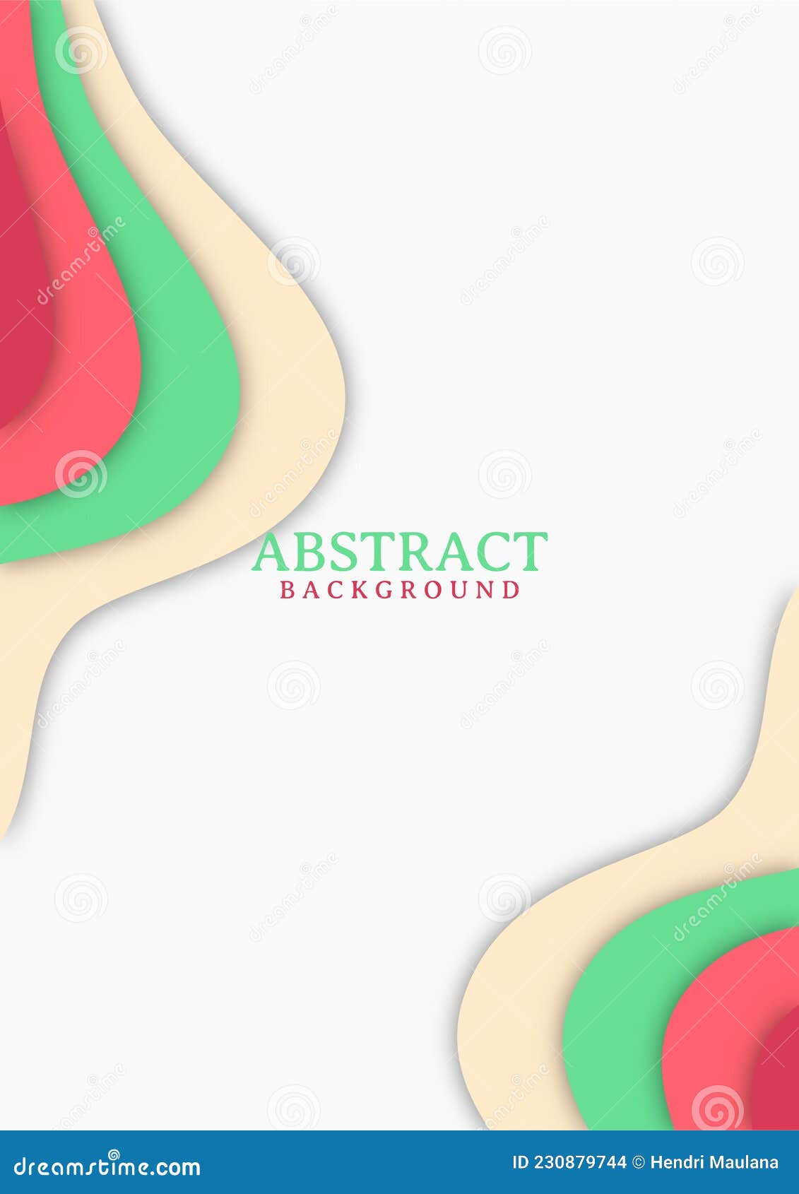 Abstract Modern Background Design with Wavy Shapes Stock Vector ...