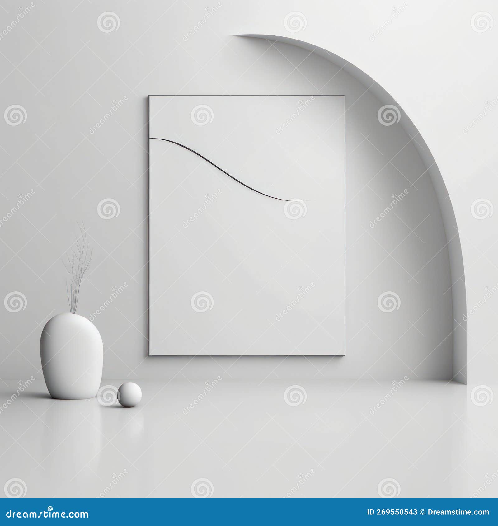 Abstract Modern Background, Parabola with a Curved Line. AI Generation ...