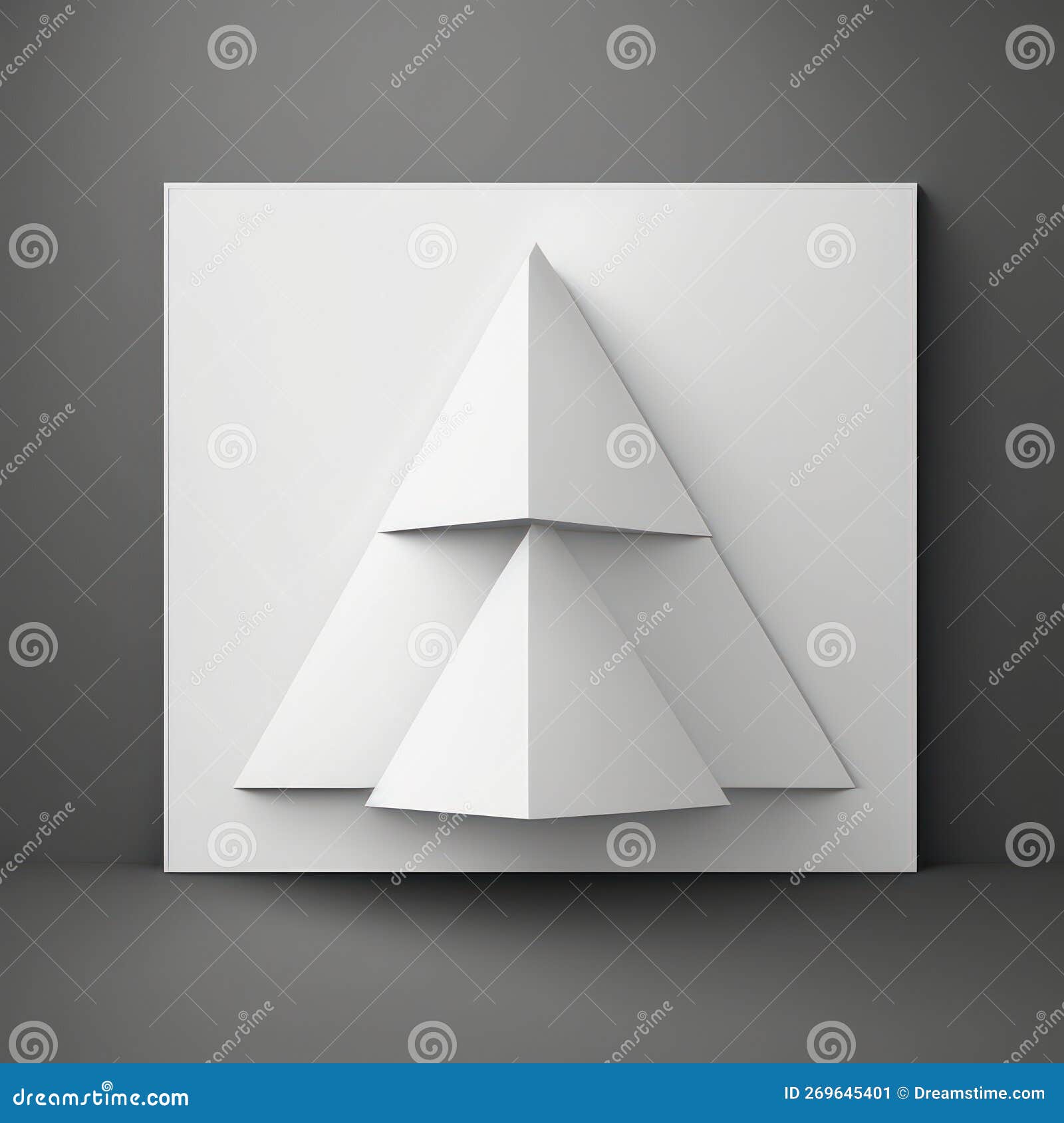 Abstract Modern Background, Pyramid with Four Flat Faces. AI Generation ...