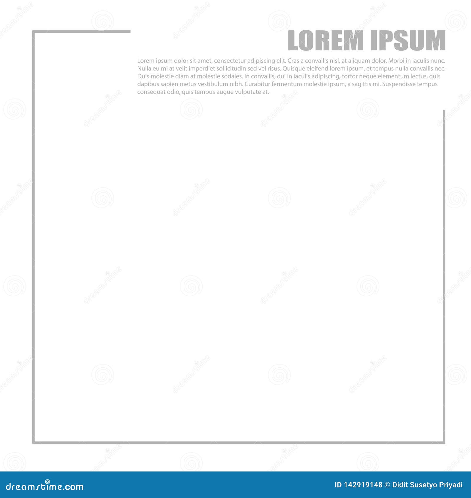 Abstract Modern Banner on White Background, Editable Illustration ...