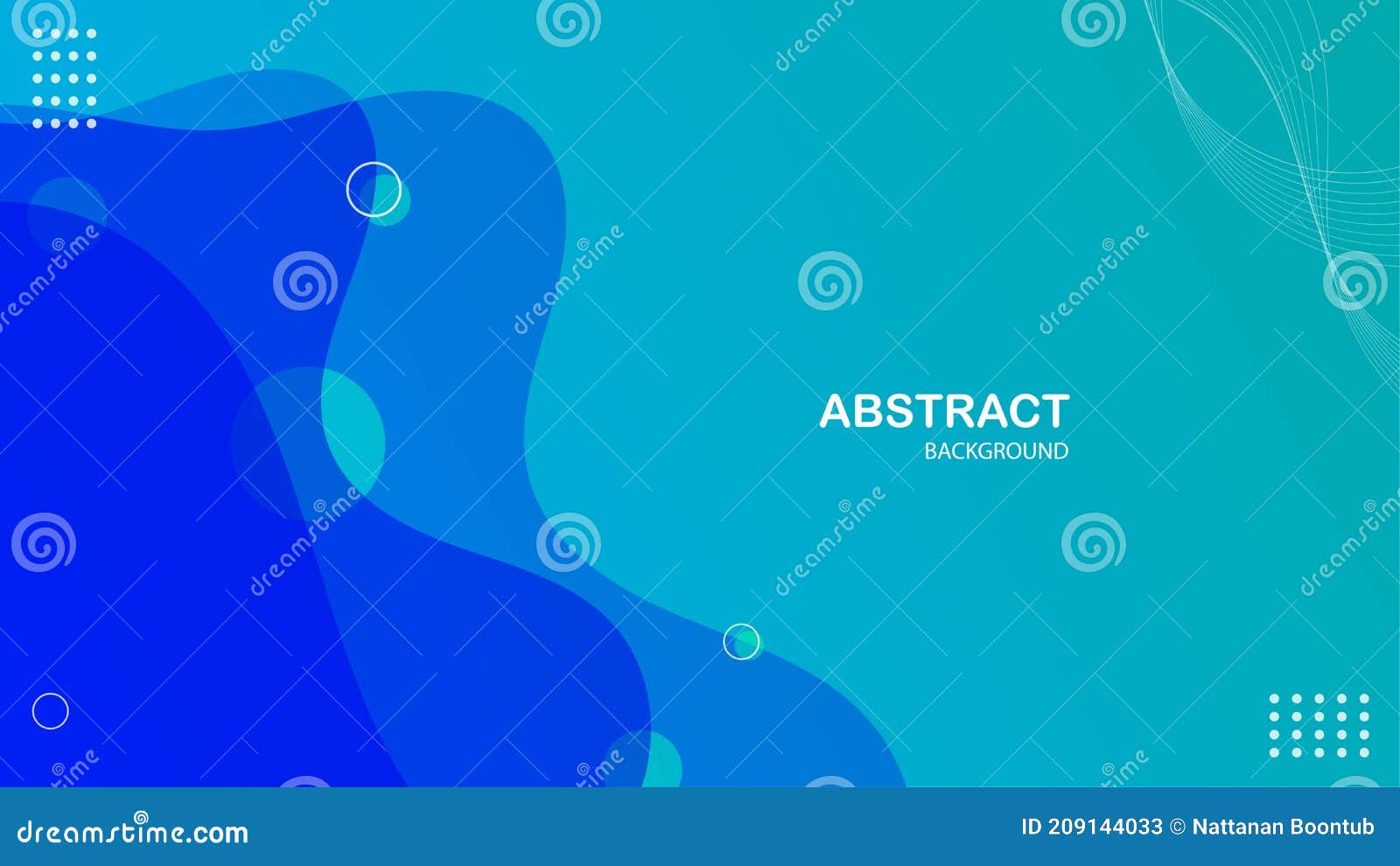 Abstract Modern Blue Fluid Gradient Background, Vector Stock ...