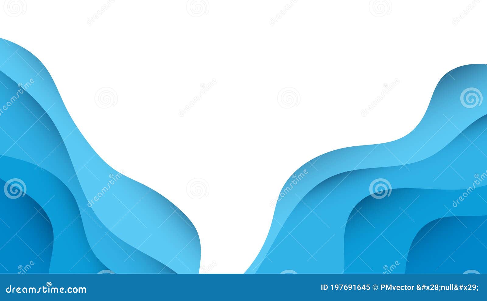 Abstract Modern Blue Ocean Wave Vector Stock Vector - Illustration of ...