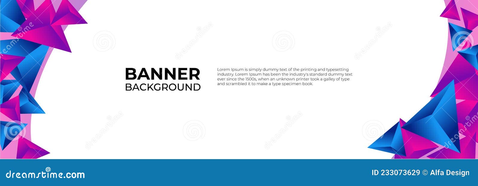 Abstract Modern Blue Technology Banner Design Web Template Set ...