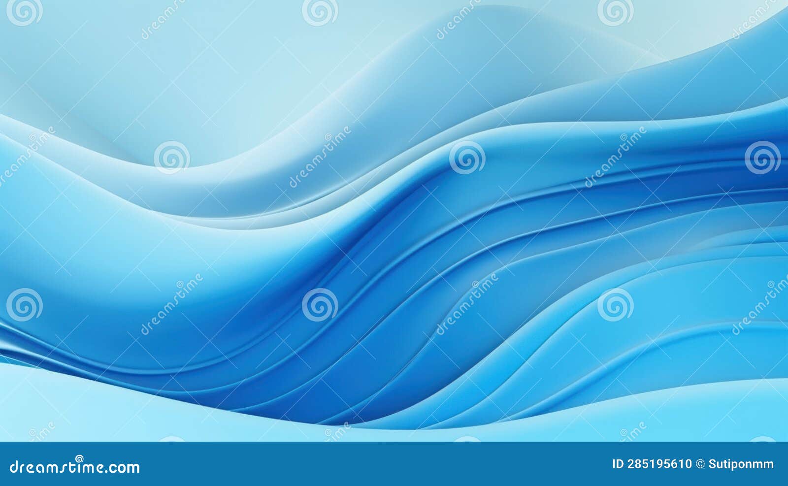 The Abstract Modern Blue Wave Background Stock Illustration ...