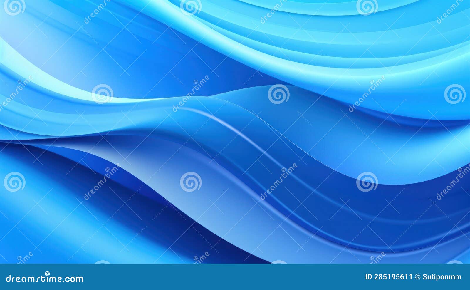 The Abstract Modern Blue Wave Background Stock Illustration ...