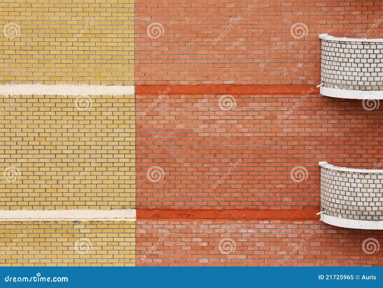 Abstract Modern Brick House Stock Image - Image of architecture, wall ...