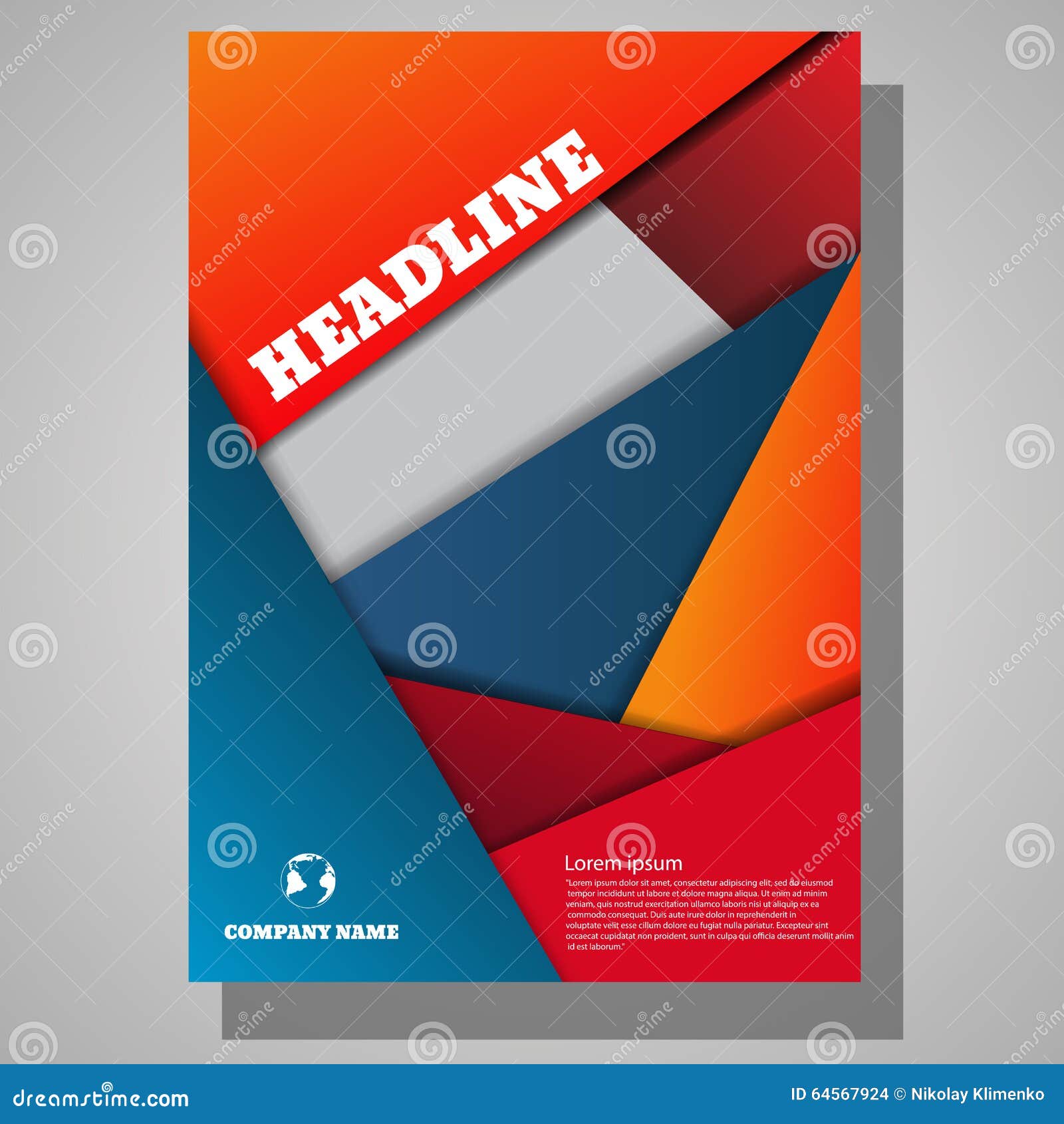 Abstract Modern Brochure Design Eps 10 Illustration Stock Vector ...