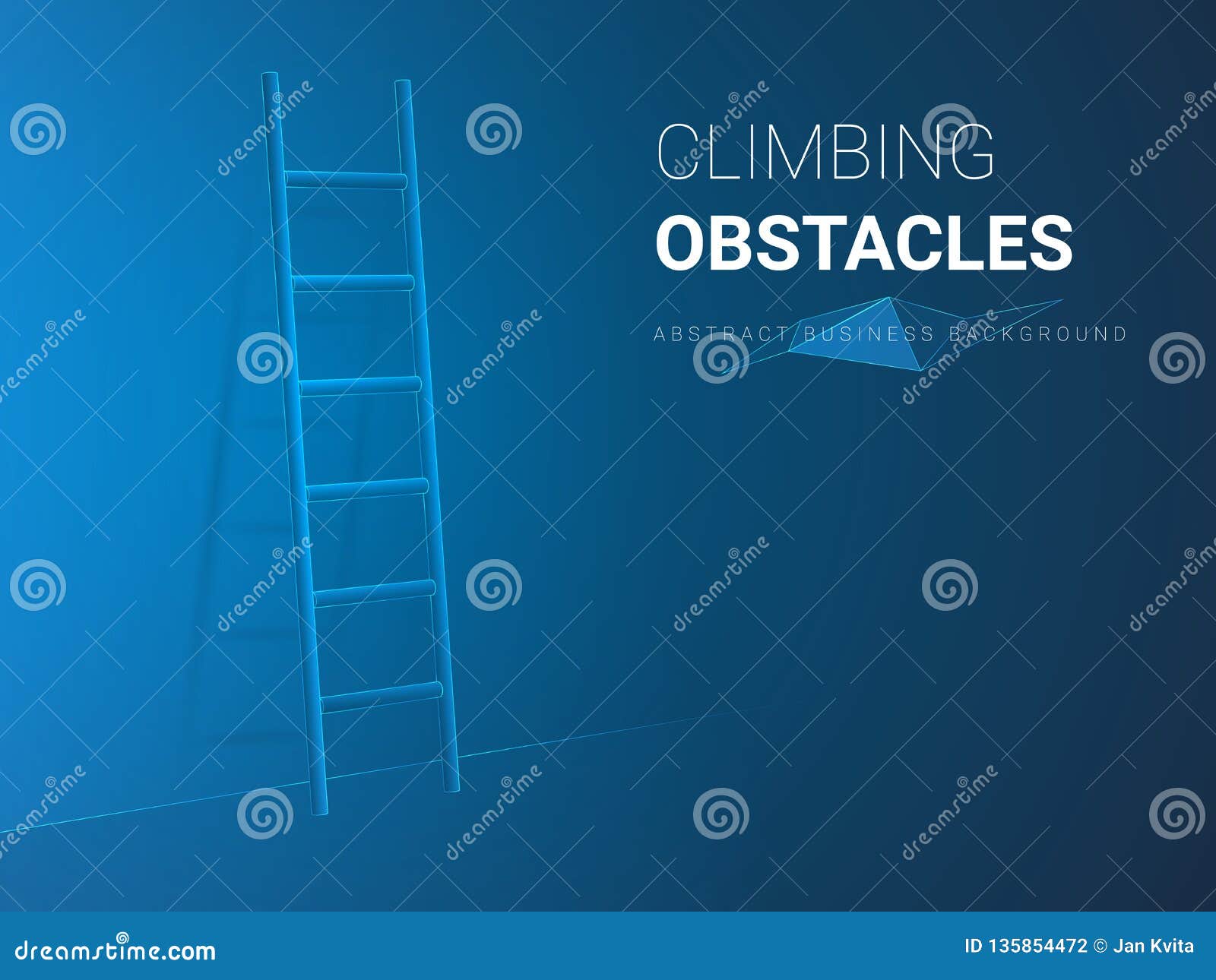 Abstract Modern Business Background Vector Depicting Climbing Obstacles ...