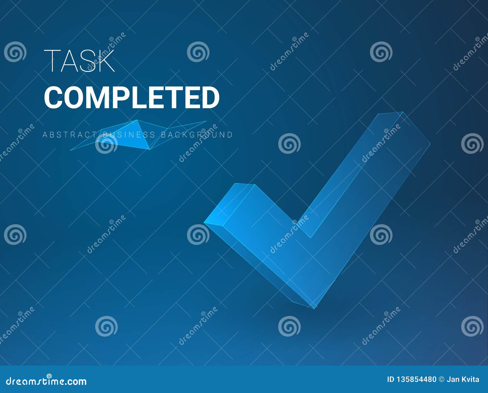 Abstract Modern Business Background Vector Depicting Completing Task in ...
