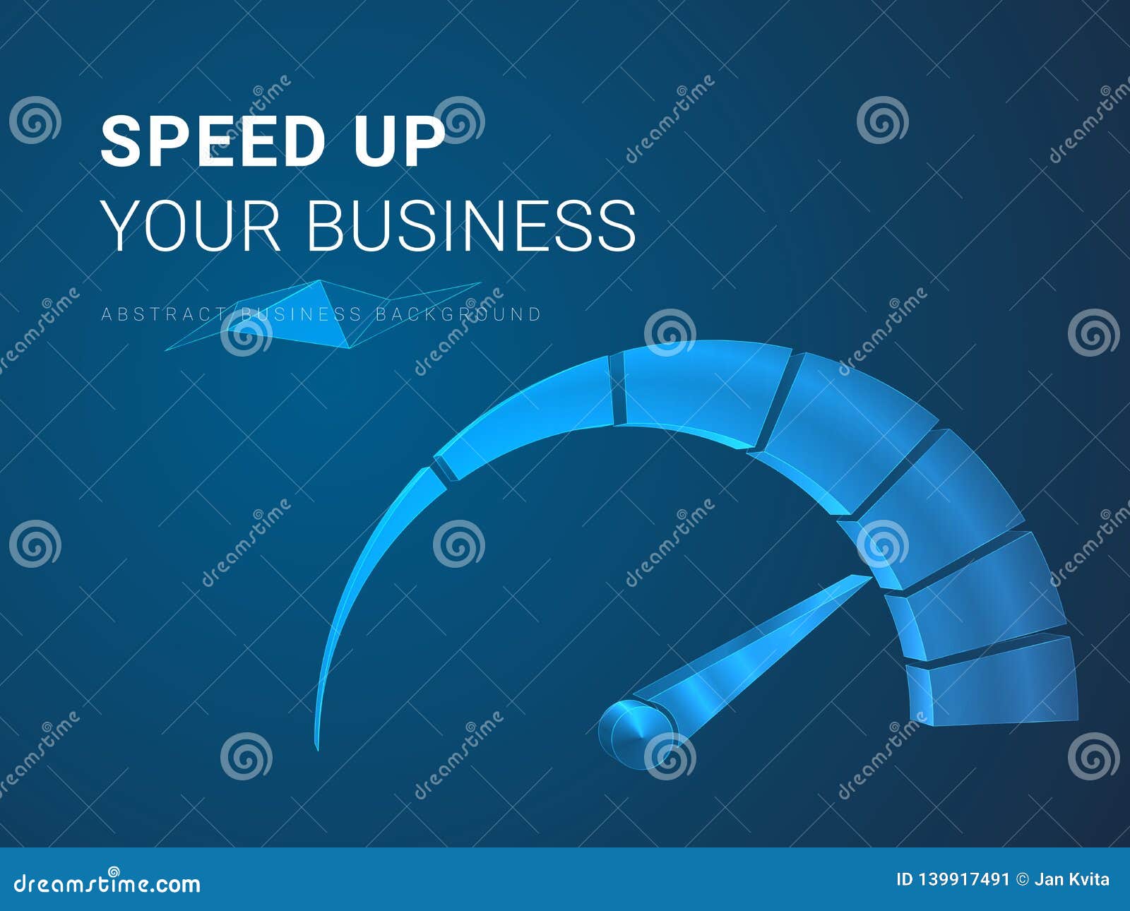 Abstract Modern Business Background Vector Depicting Speeding Up a ...