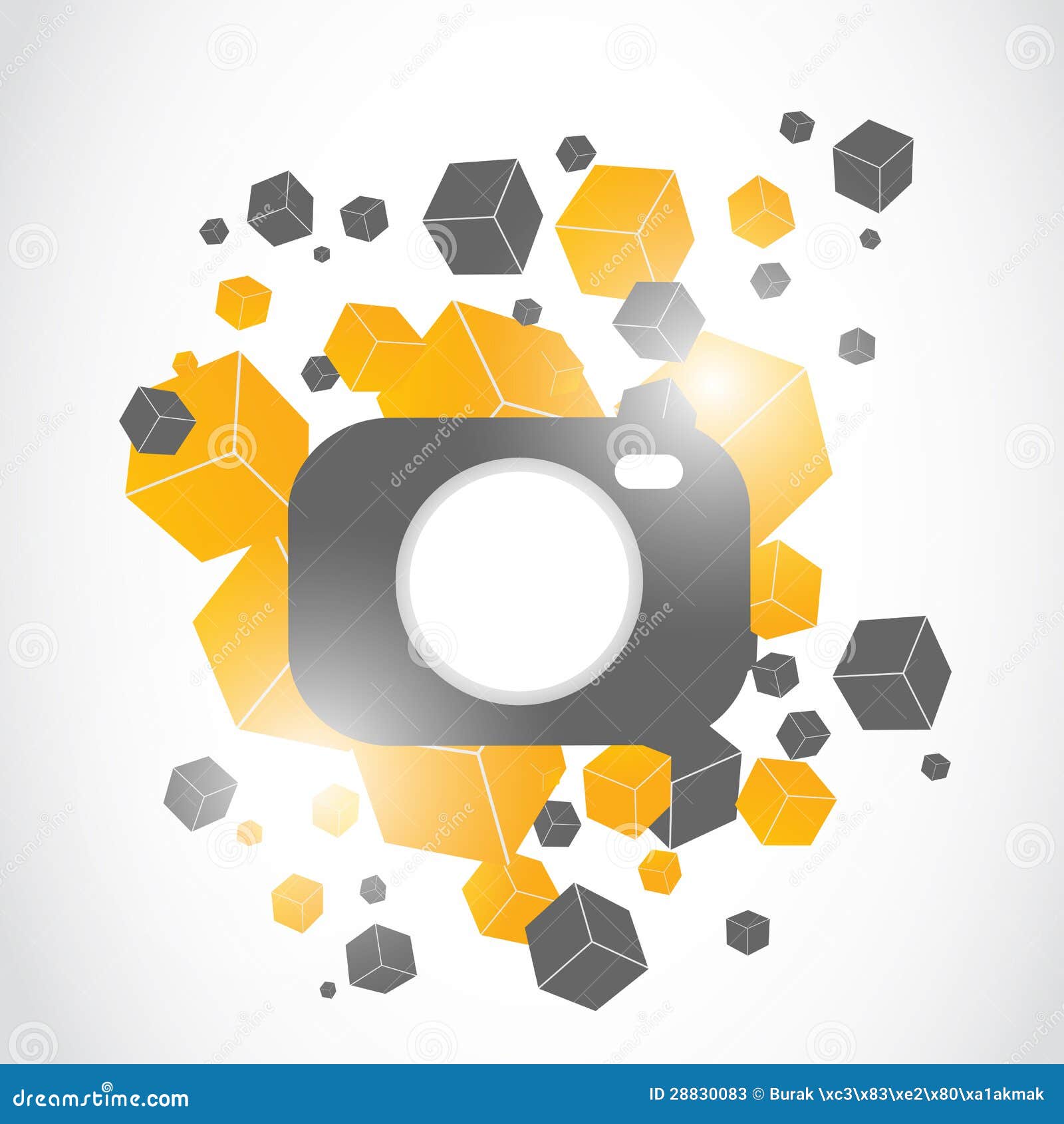 Abstract Modern Camera Design Stock Vector - Illustration of objective ...