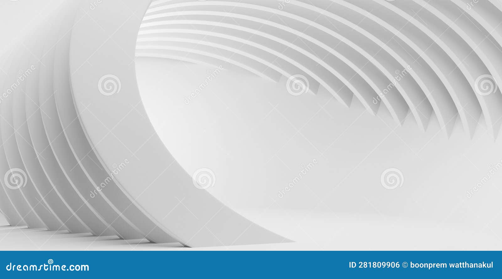 Abstract Modern Circle with Neumorphism White Geometric Background ...
