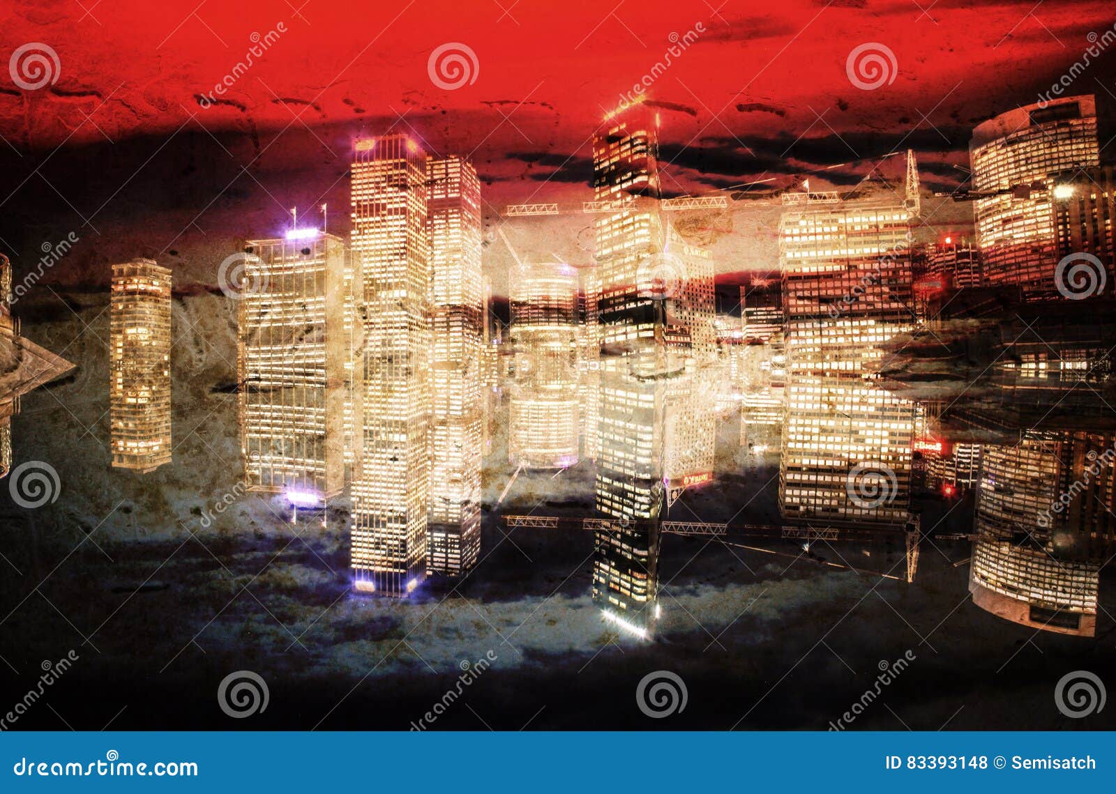 Abstract Modern City Background in Color Editorial Stock Photo - Image ...