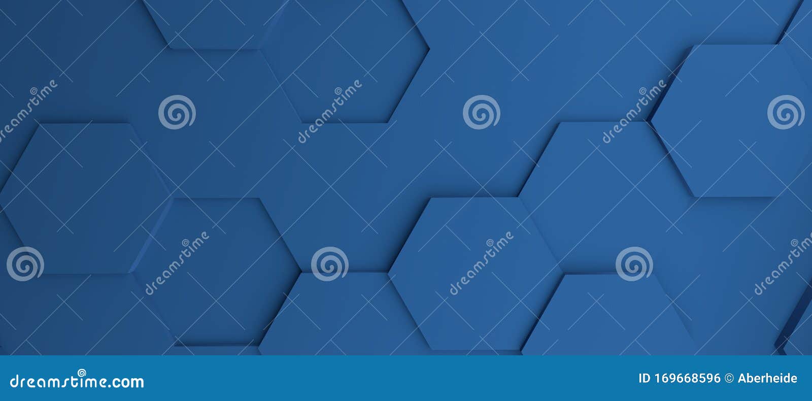 Abstract Modern Classic Blue Honeycomb Background Stock Illustration ...