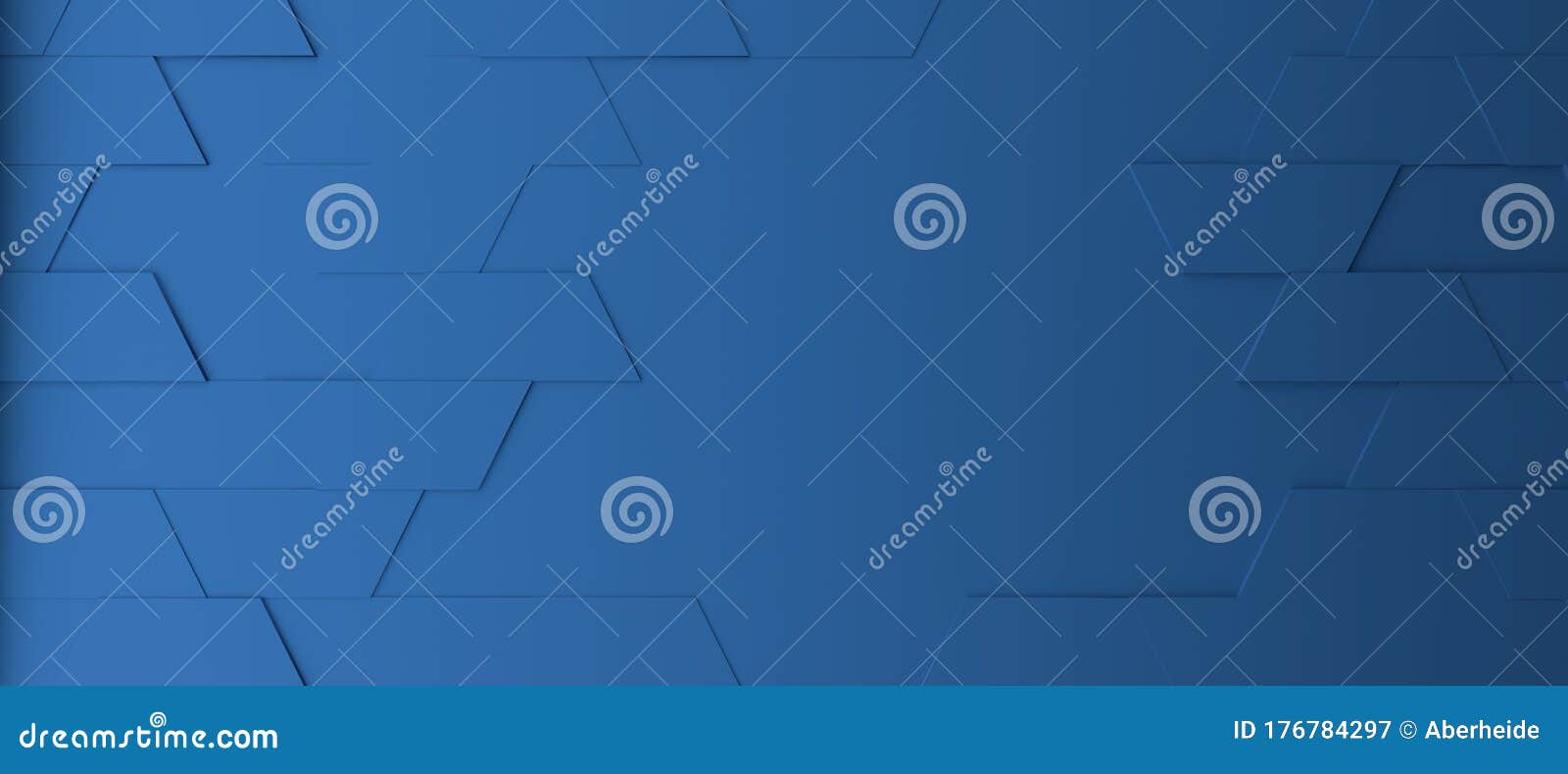 Blue Trapezoid Basic Simple Shapes Isolated On White Background ...