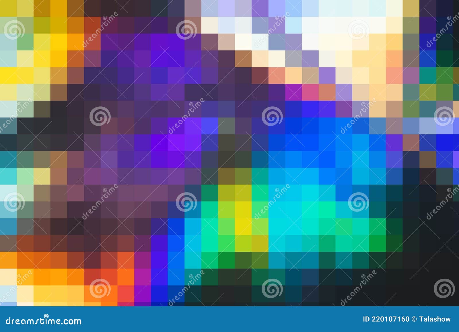 Abstract and Modern Color Background of Pixels Stock Illustration ...