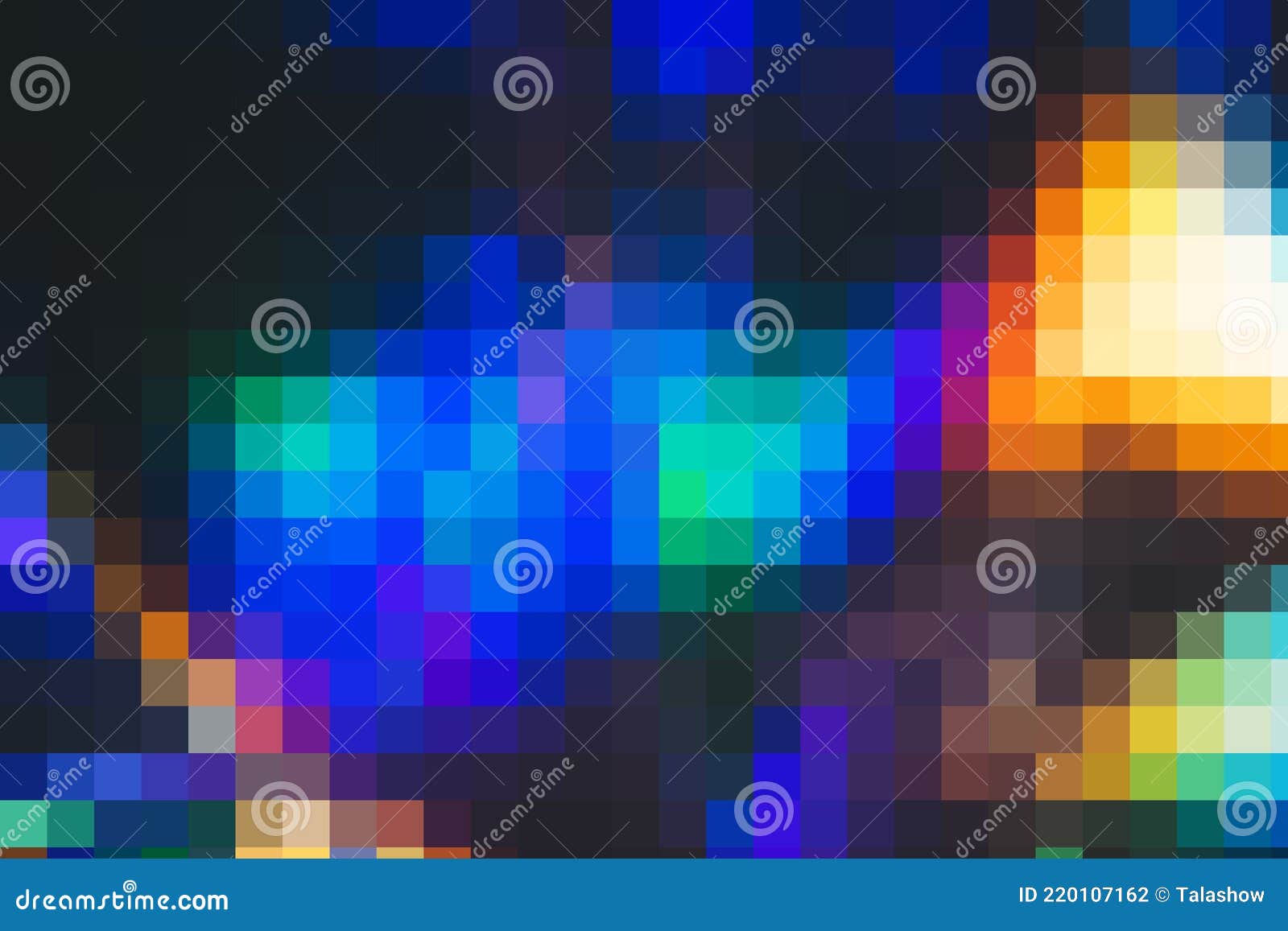 Abstract and Modern Color Background of Pixels Stock Illustration ...