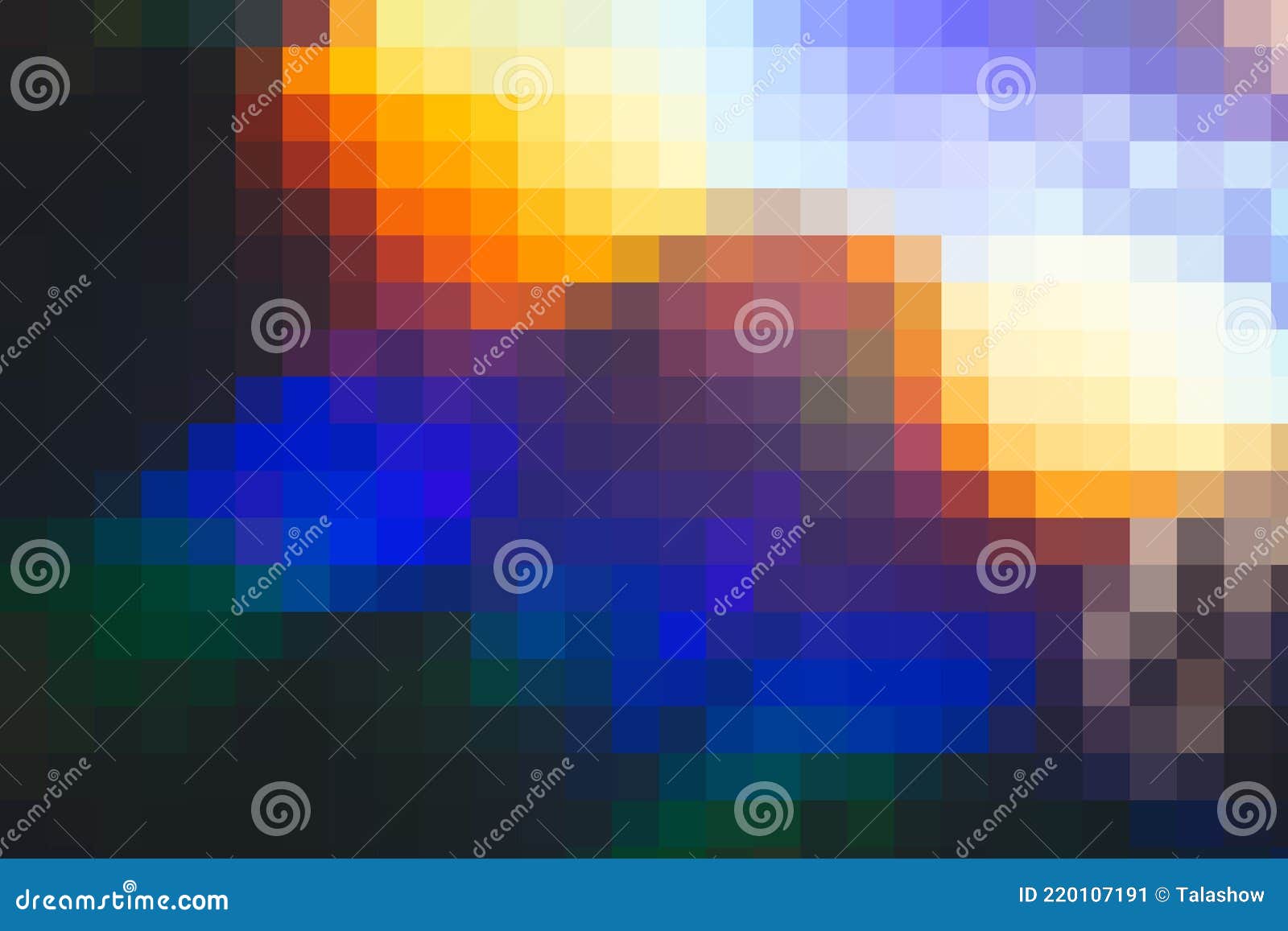 Abstract and Modern Color Background of Pixels Stock Illustration ...