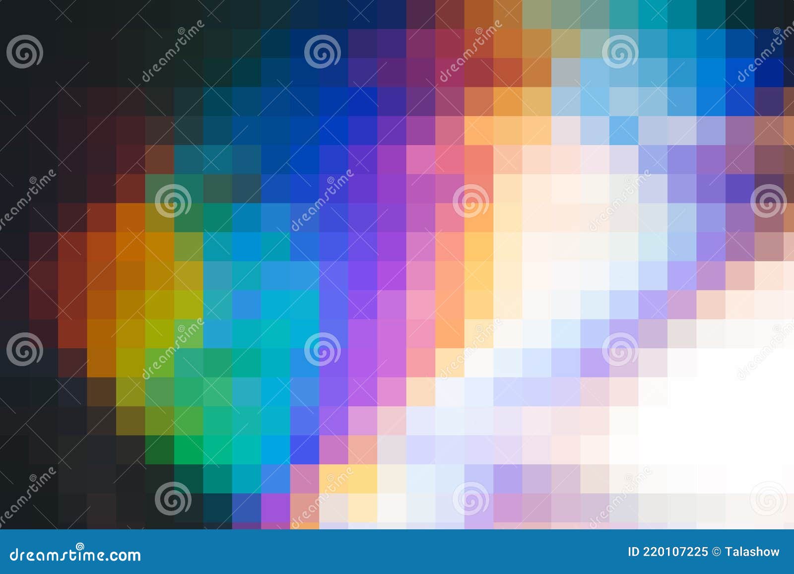Abstract and Modern Color Background of Pixels Stock Illustration ...