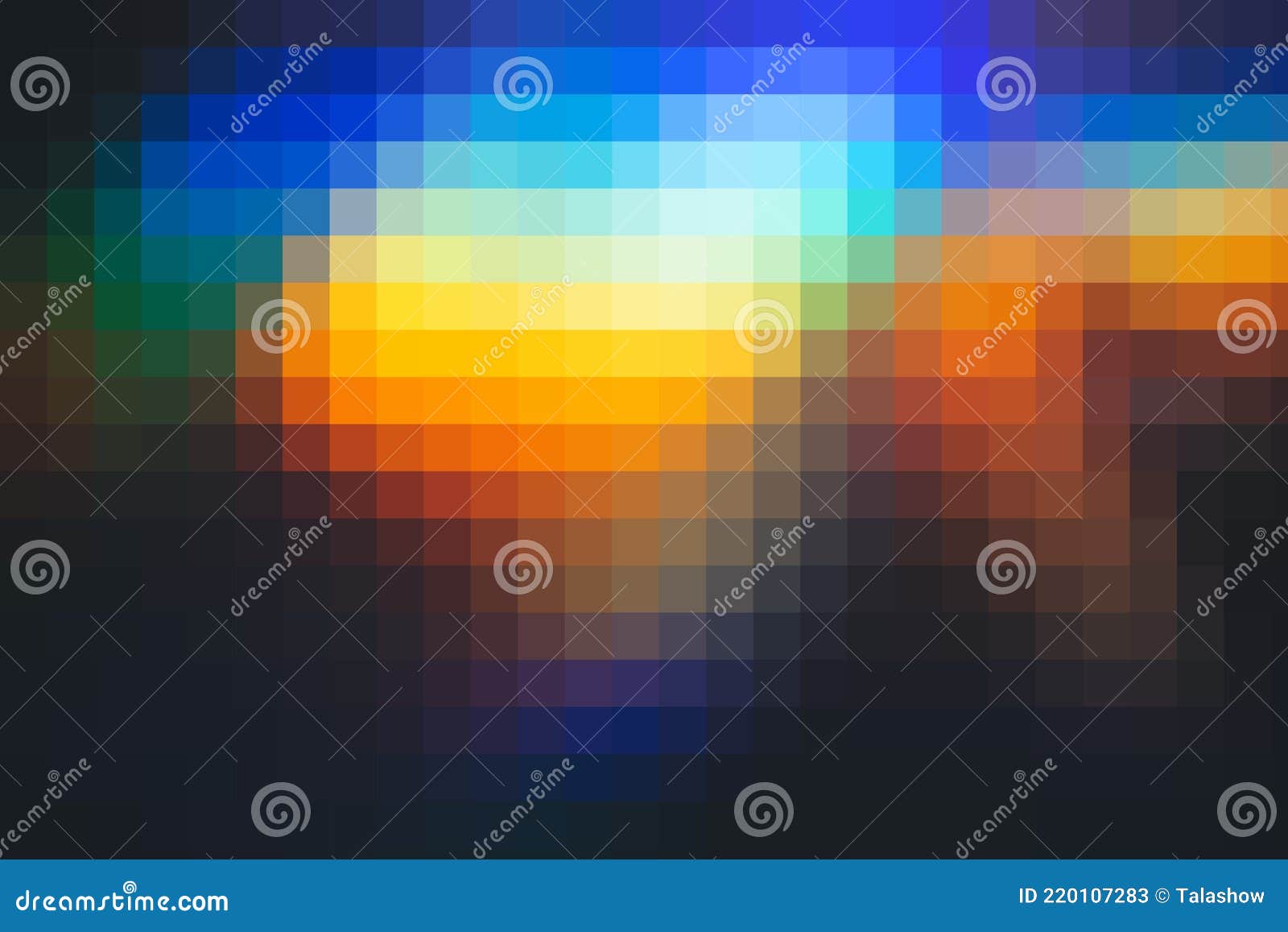 Abstract and Modern Color Background of Pixels Stock Illustration ...