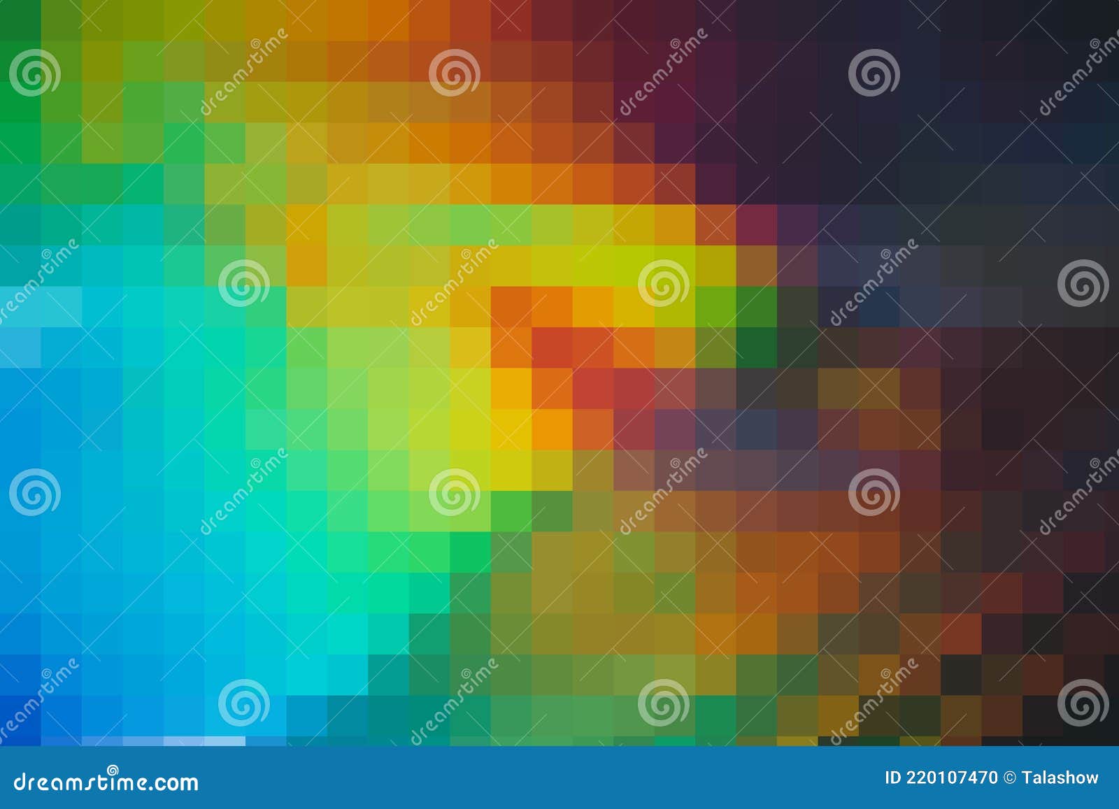 Abstract and Modern Color Background of Pixels Stock Illustration ...