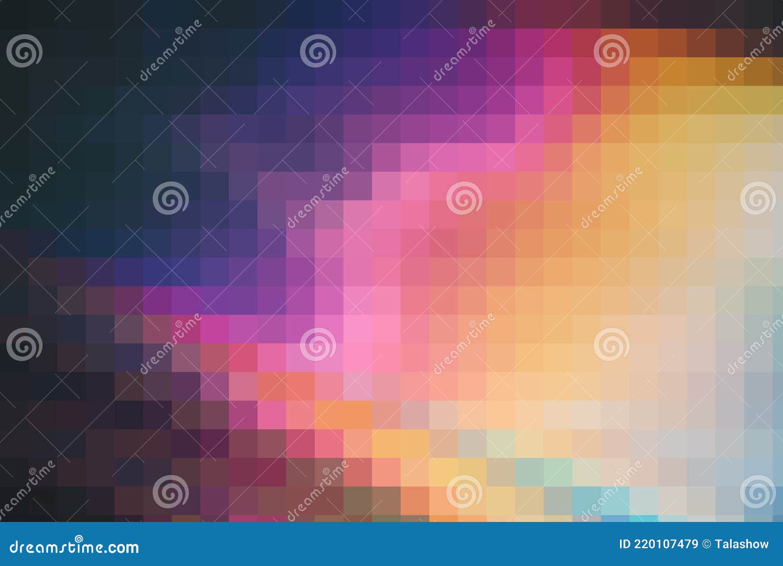 Abstract and Modern Color Background of Pixels Stock Illustration ...