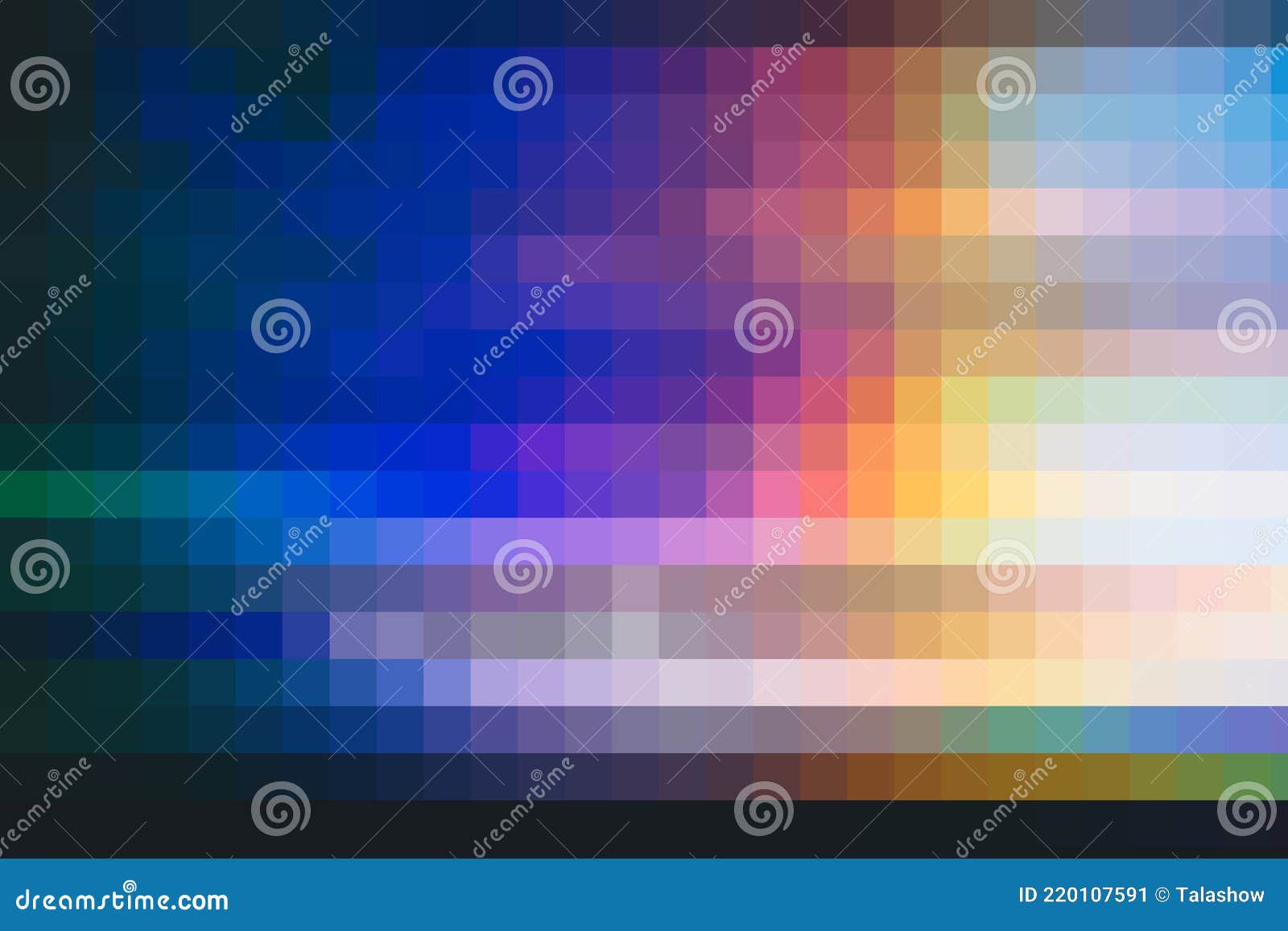Abstract and Modern Color Background of Pixels Stock Illustration ...