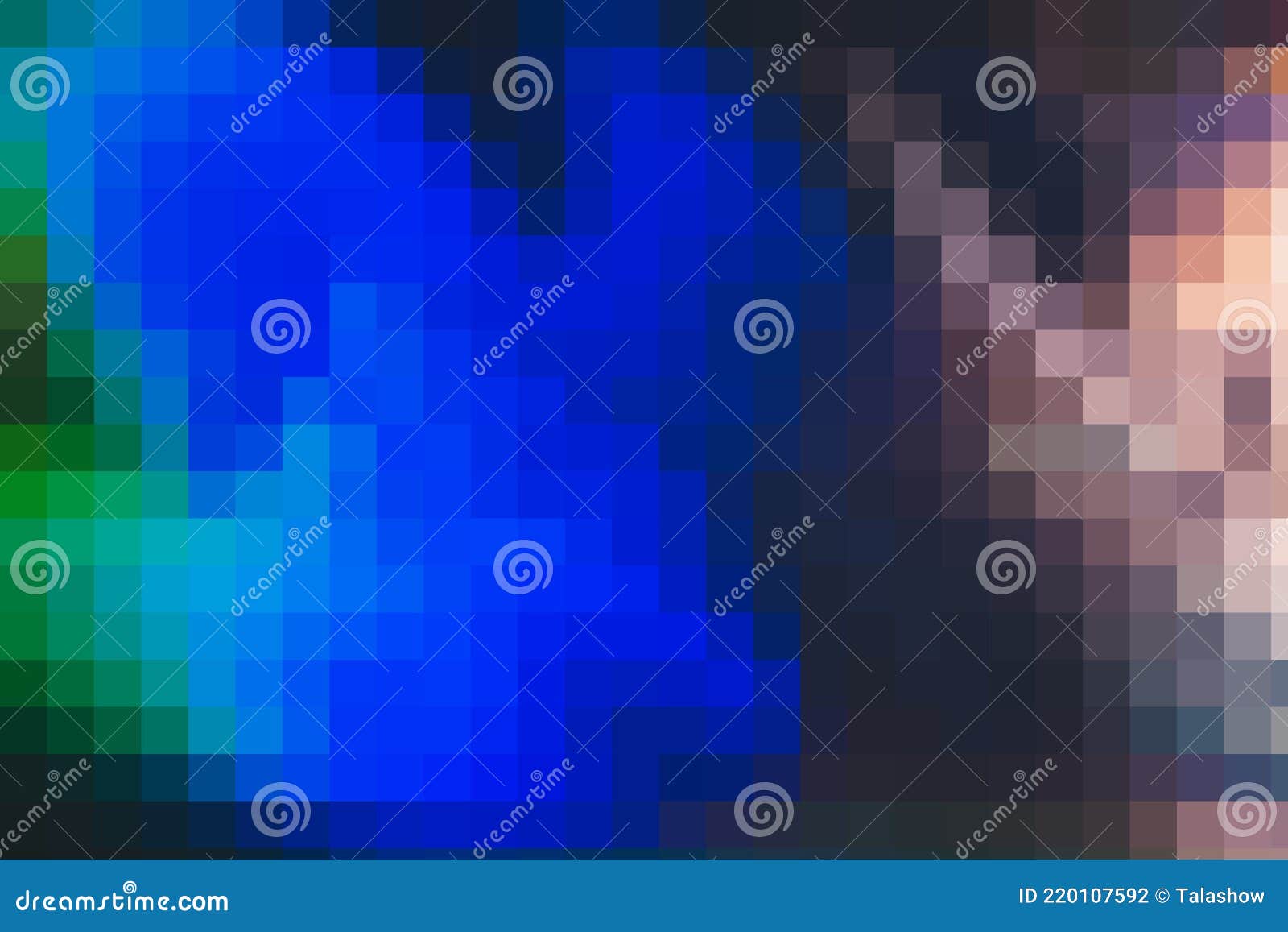 Abstract and Modern Color Background of Pixels Stock Illustration ...
