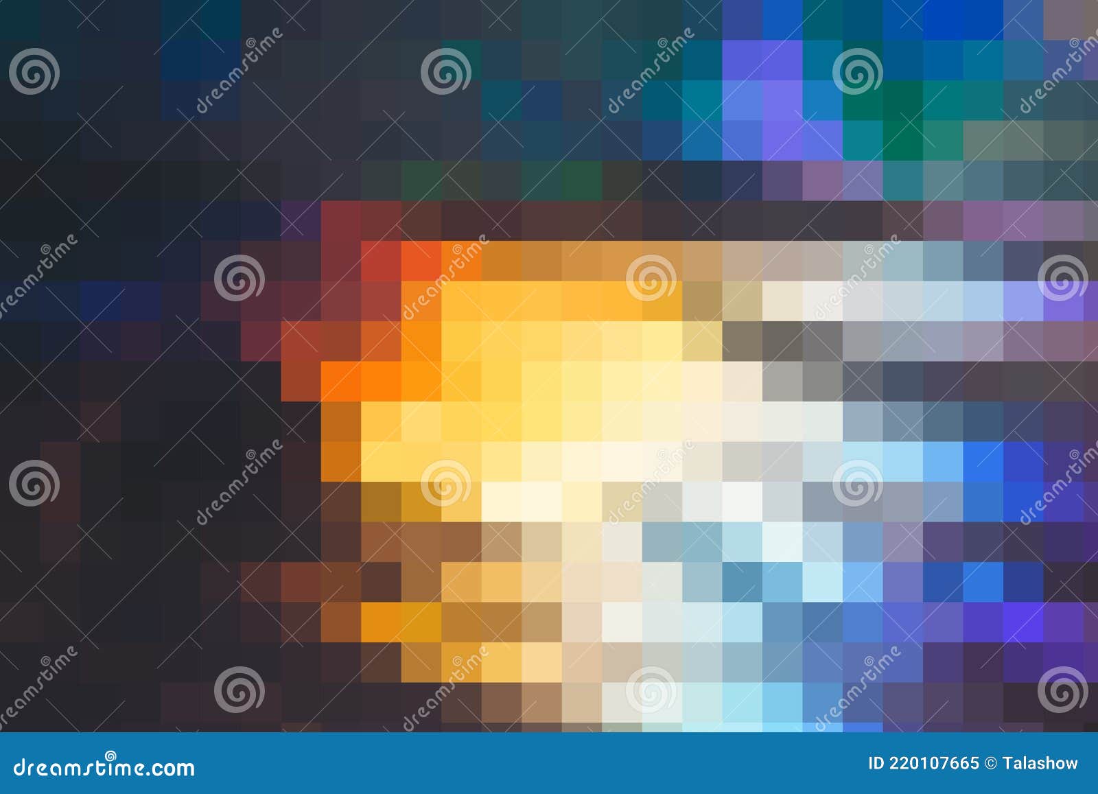 Abstract and Modern Color Background of Pixels Stock Illustration ...