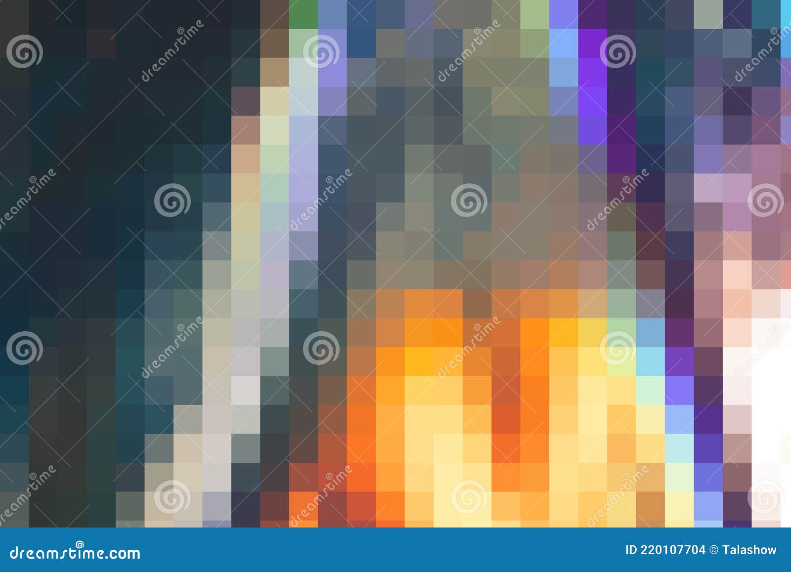 Abstract and Modern Color Background of Pixels Stock Illustration ...