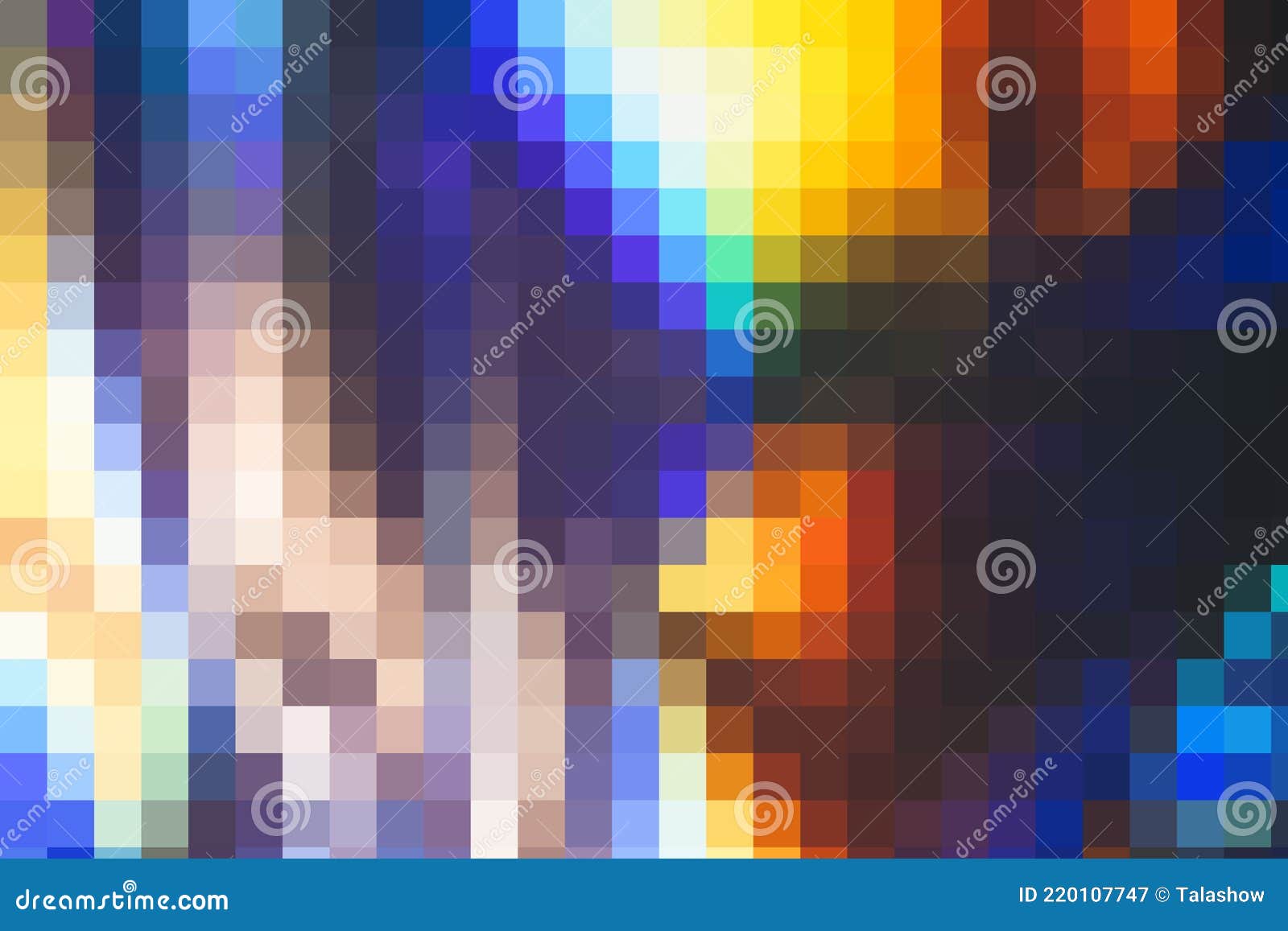 Abstract and Modern Color Background of Pixels Stock Illustration ...