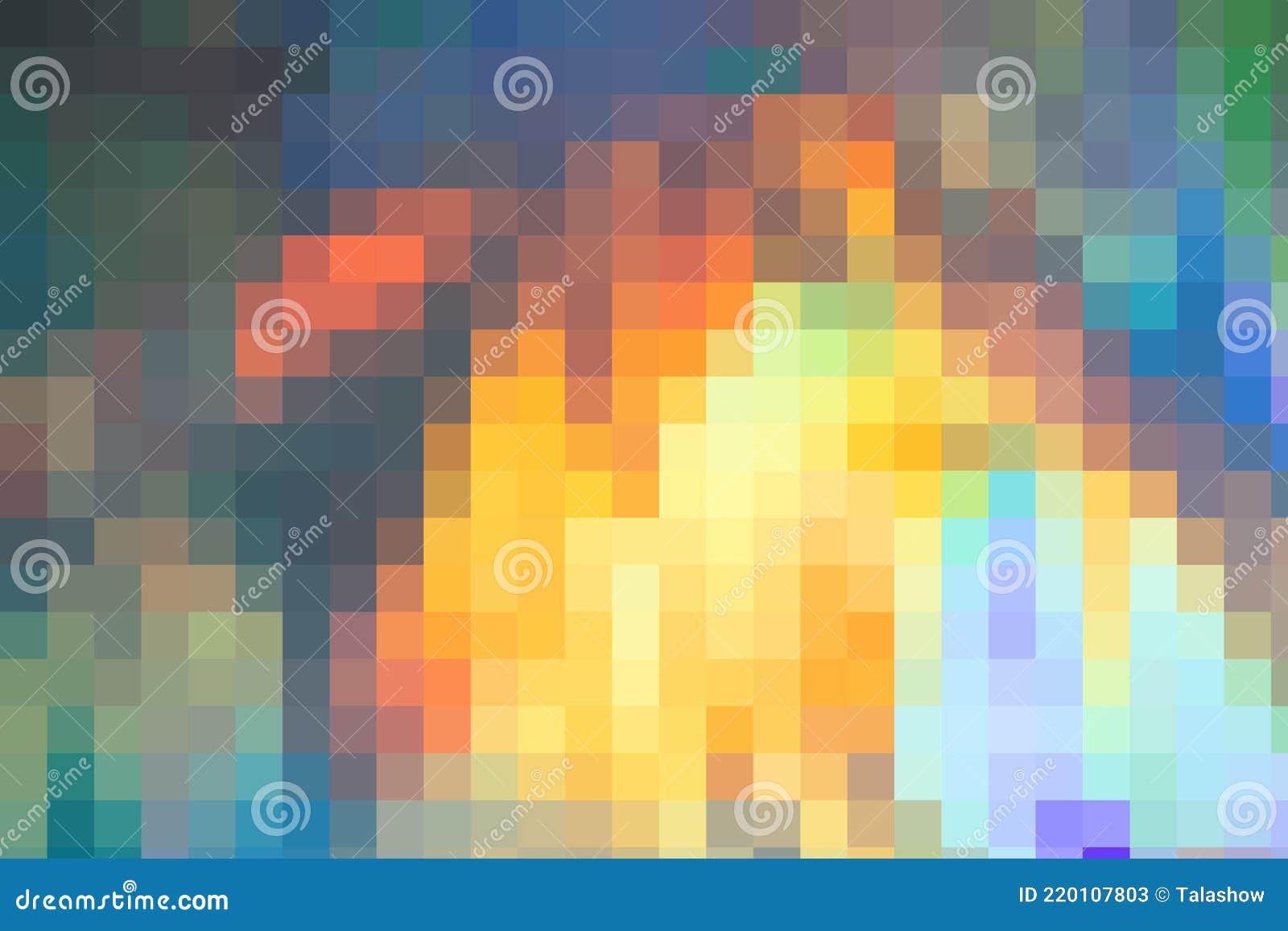 Abstract and Modern Color Background of Pixels Stock Illustration ...