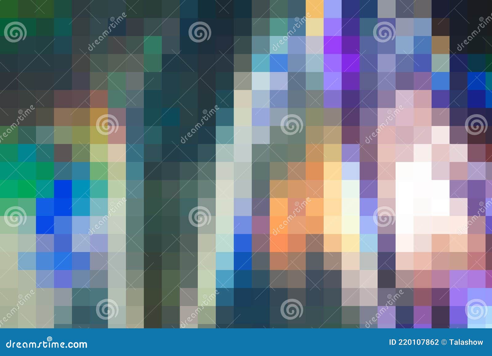 Abstract and Modern Color Background of Pixels Stock Illustration ...