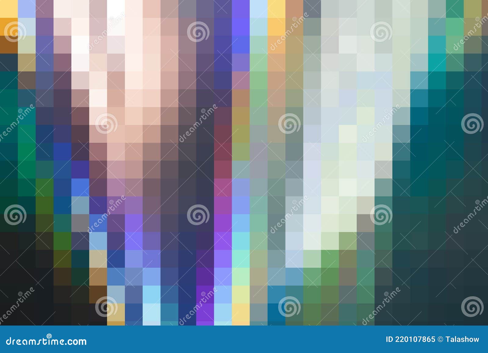 Abstract and Modern Color Background of Pixels Stock Illustration ...