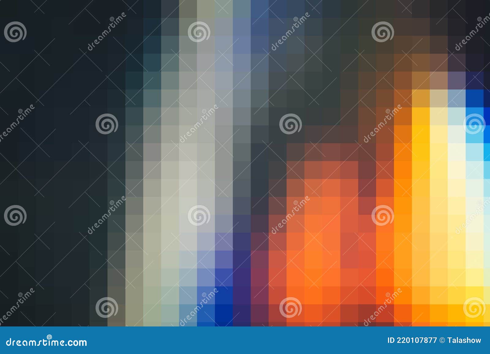Abstract and Modern Color Background of Pixels Stock Illustration ...