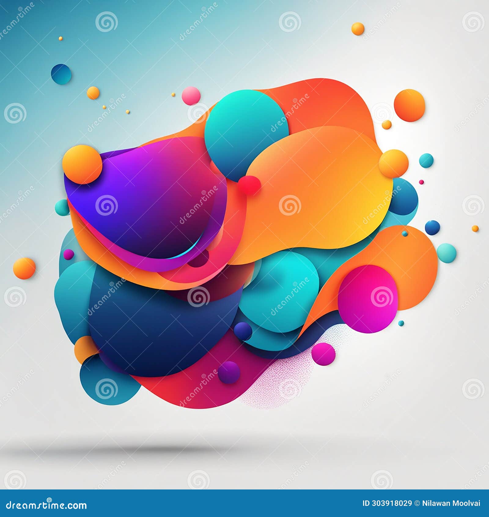 Abstract Modern Colorful Blob Background and Texture. Design Colorful ...