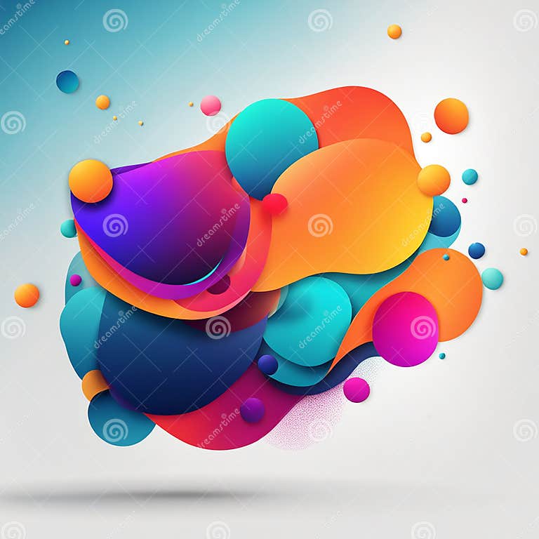 Abstract Modern Colorful Blob Background and Texture. Design Colorful ...