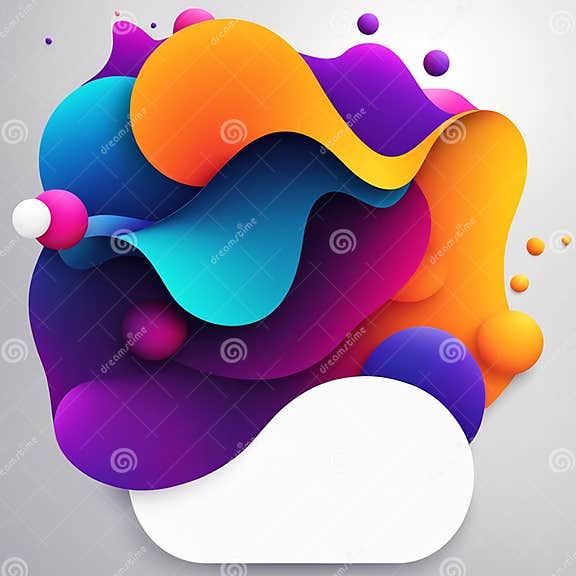 Abstract Modern Colorful Blob Background and Texture. Design Colorful ...
