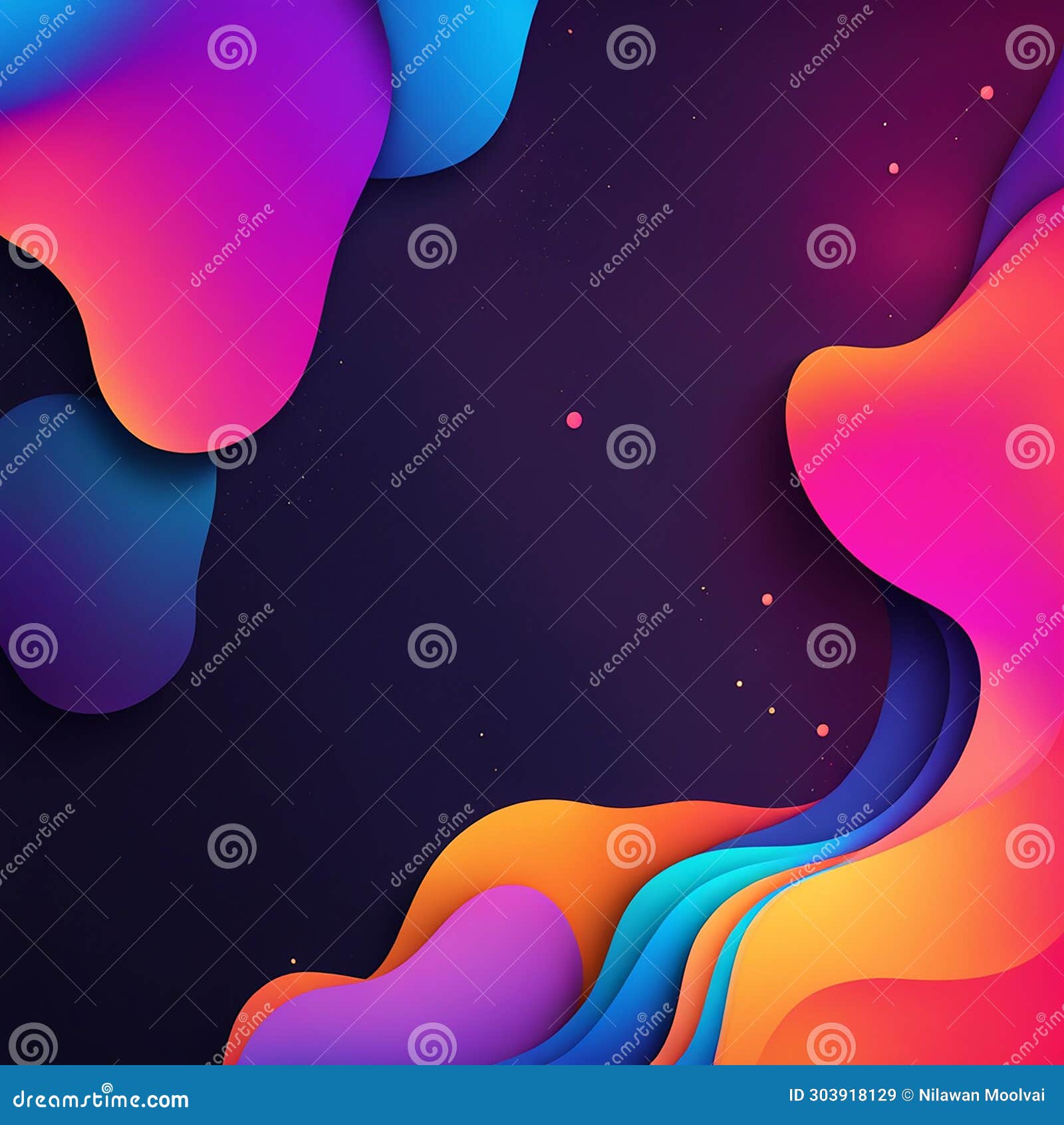 Abstract Modern Colorful Blob Background and Texture. Design Colorful ...