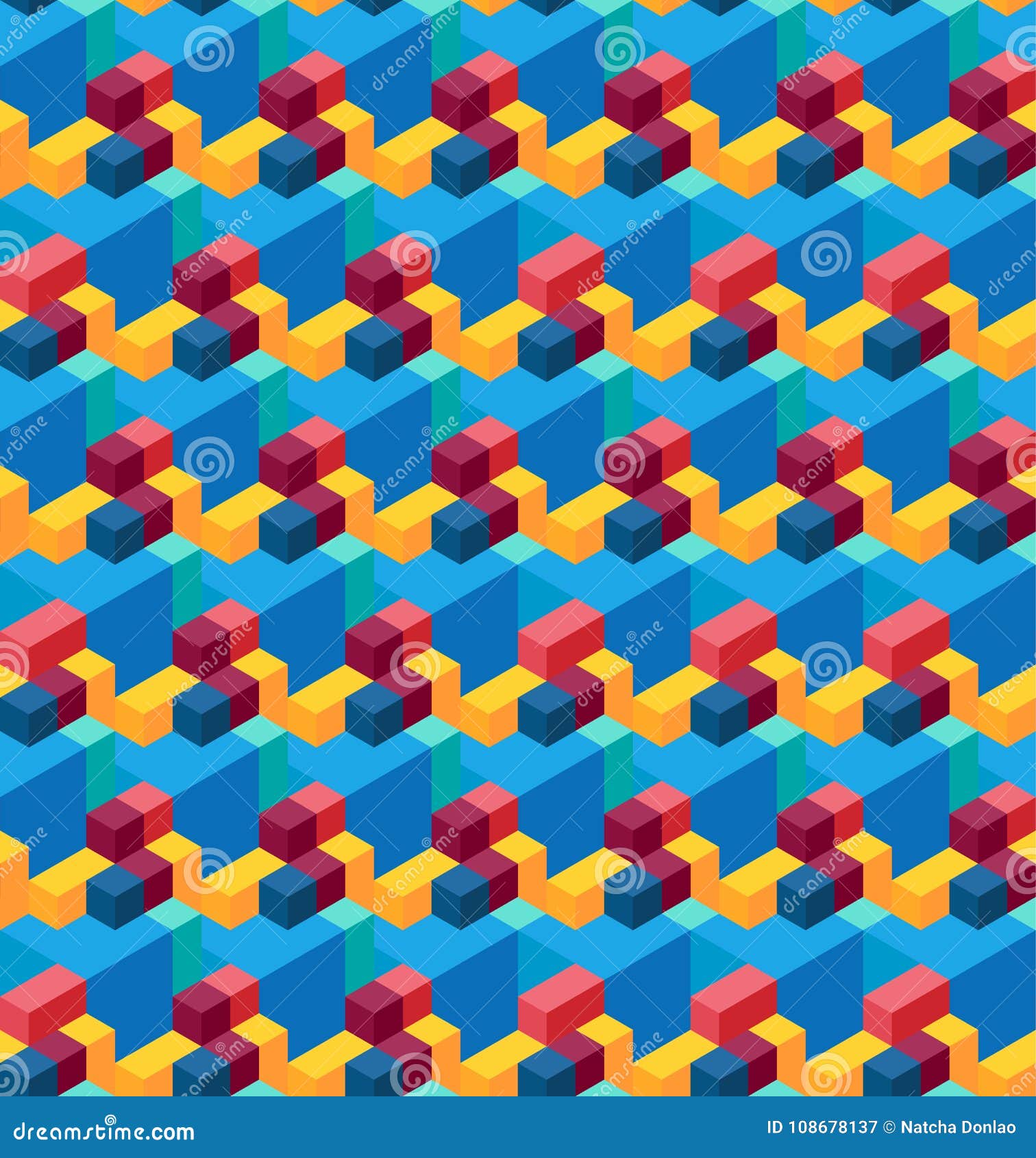 Abstract Modern Colorful Geometric Isometric Seamless Pattern Ba Stock ... Abstract Modern Colorful Geometric Isometric Seamless Pattern Ba Stock ...