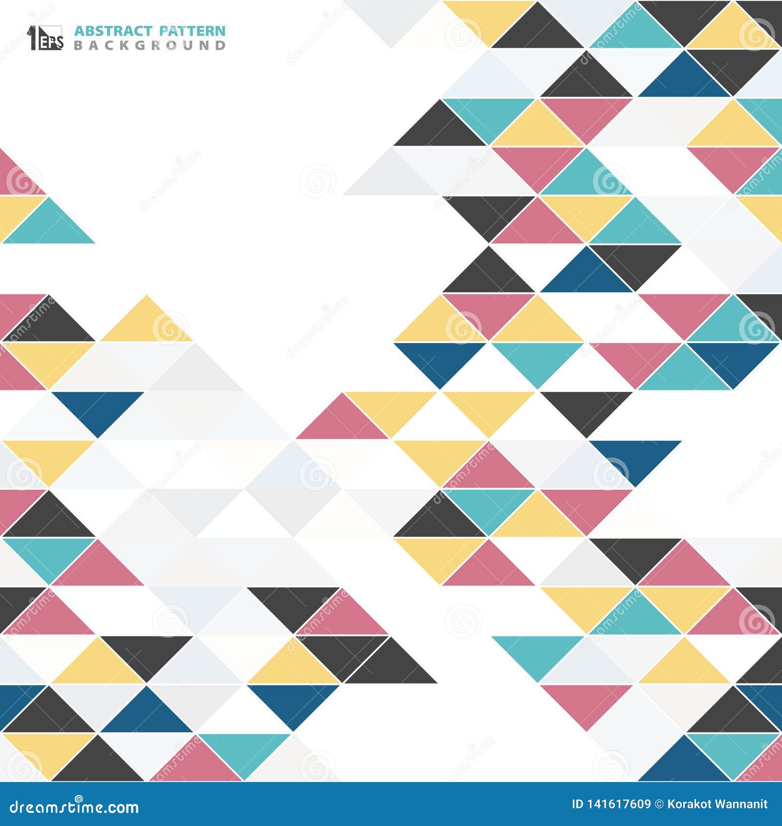 Abstract Modern Colorful Triangle Pattern Design Background. You Can ...