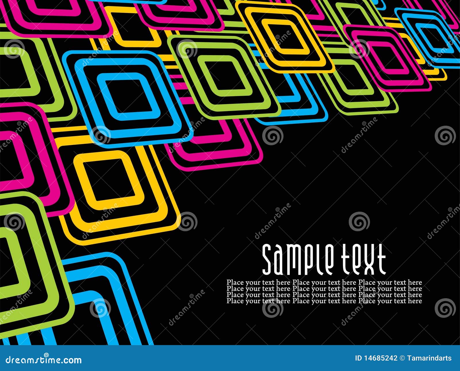 Abstract Modern Colorfull Squares Design Stock Vector - Illustration of ...