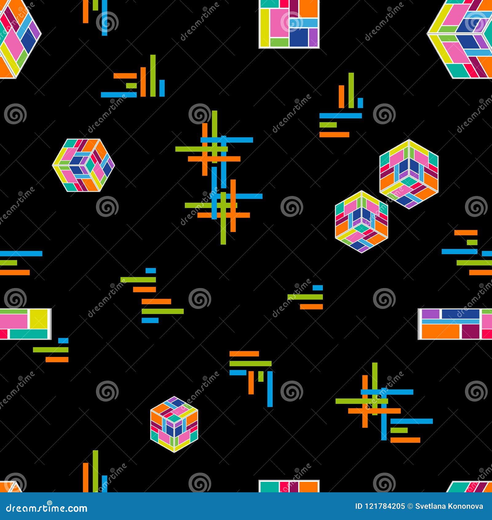 Abstract Modern Composition. Stock Vector - Illustration of cube ...