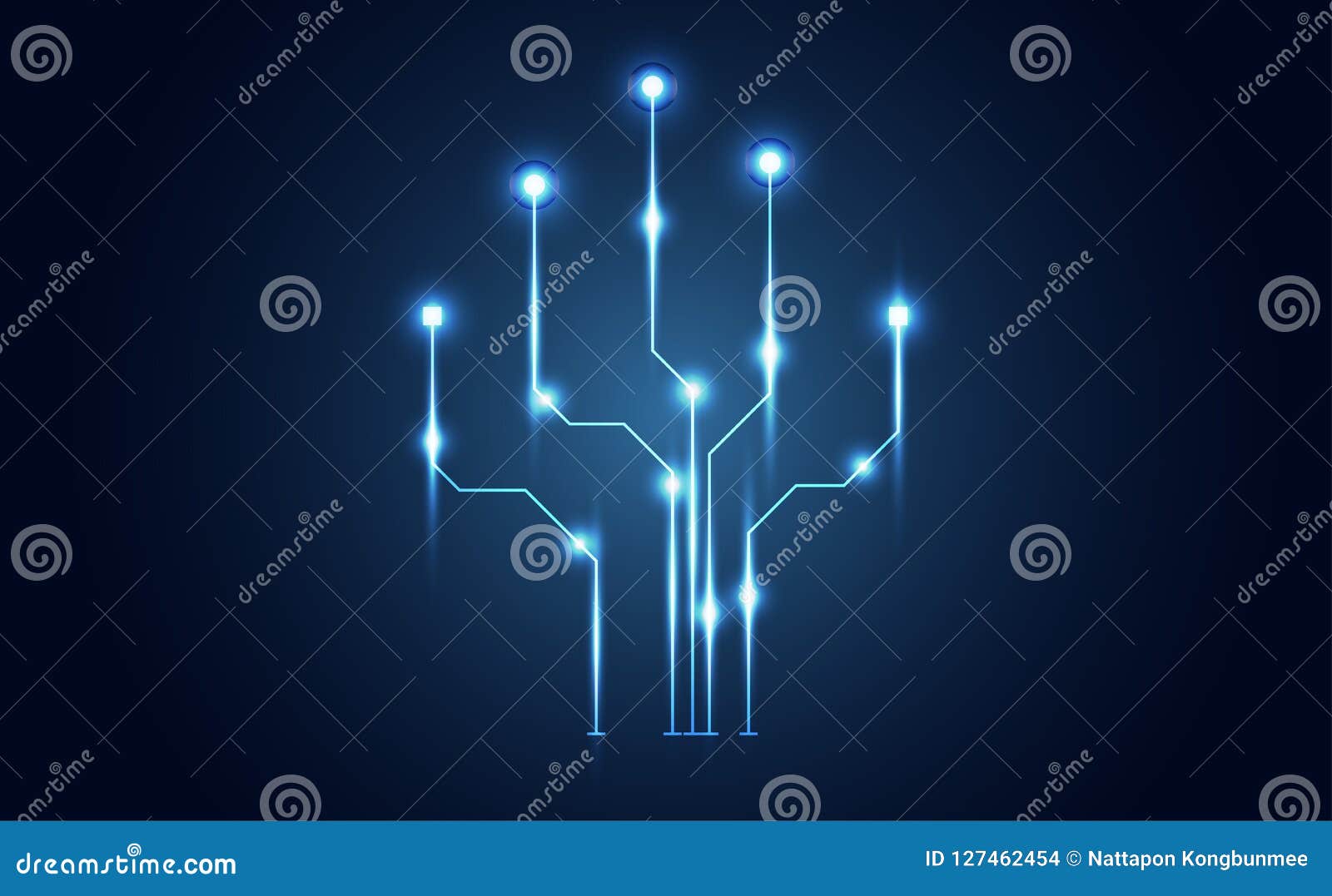 Abstract Modern Connection Science Technology Dots and Lines Systems ...
