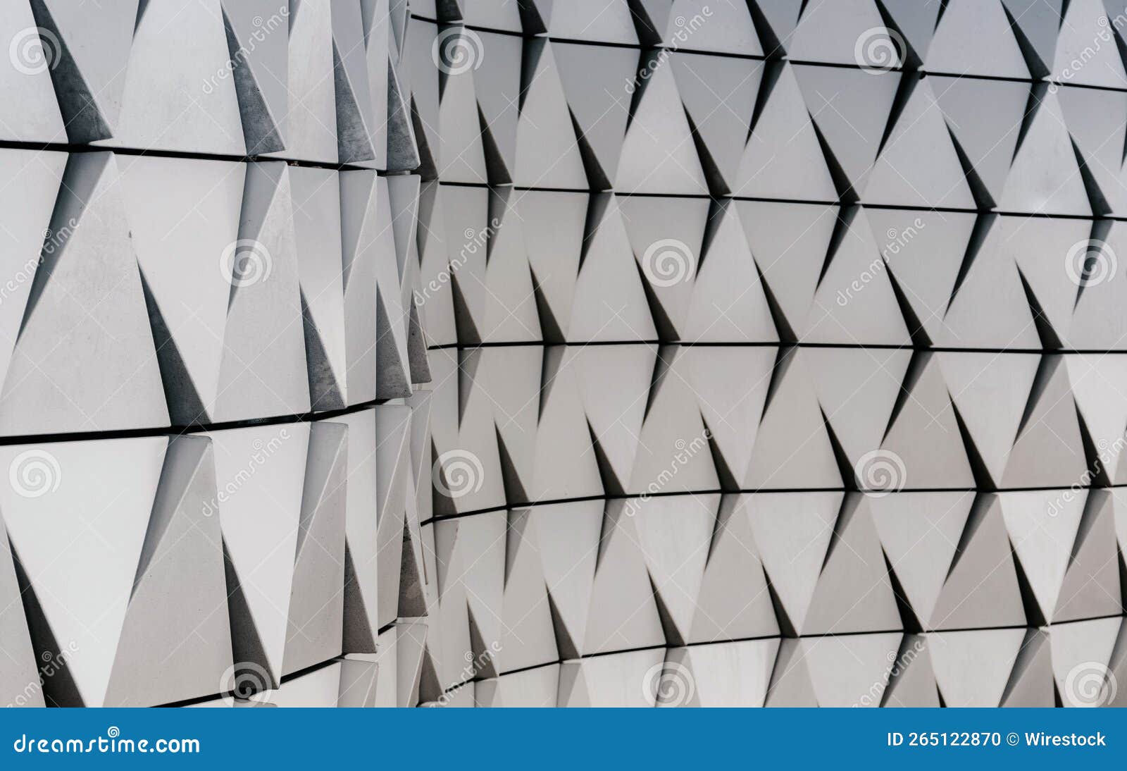 Abstract Modern 3D Wall Design with a Black and White Diamond Pattern ...