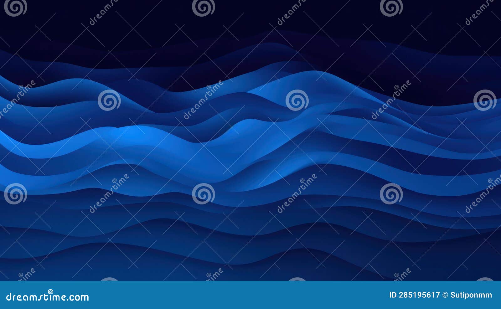 The Abstract Modern Dark Blue Wave Background Stock Illustration ...