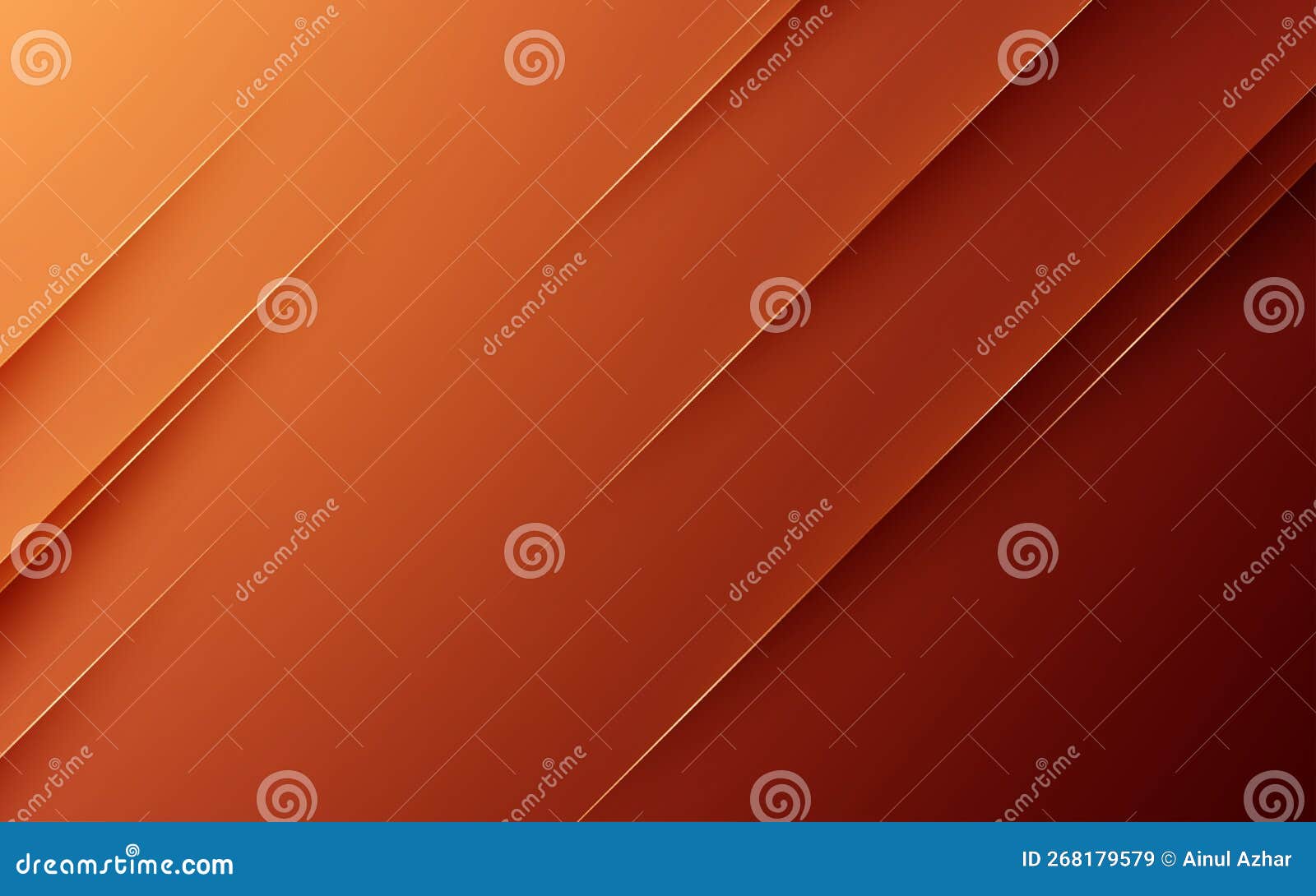 Abstract Modern Dark Orange Diagonal Stripe with Shadow and Light ...